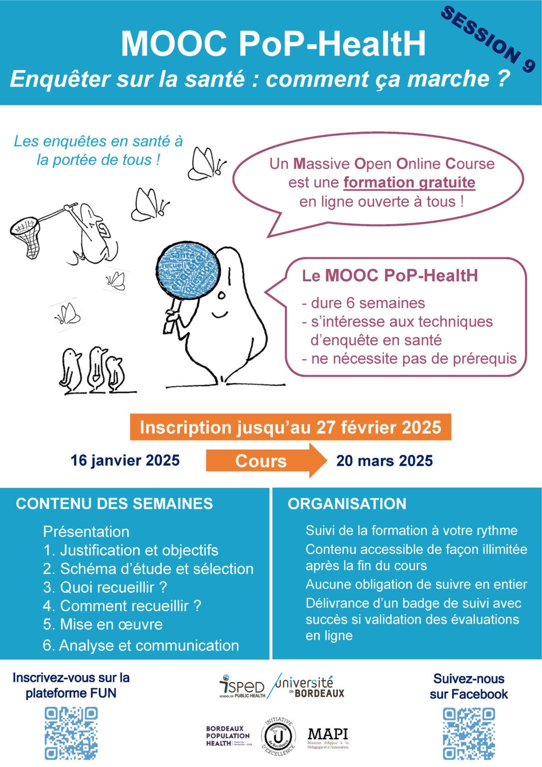 The PoP-HealtH Mooc reopens: health surveys for everyone! | Bordeaux ...